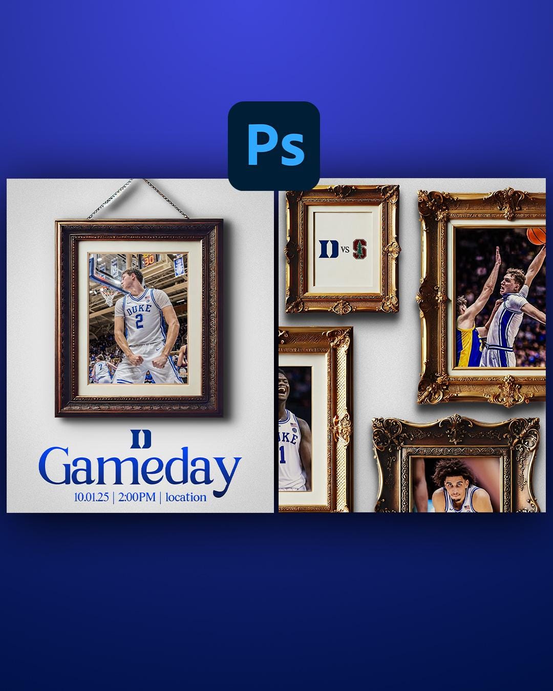 Gameday Photoshop Templates - Etsy