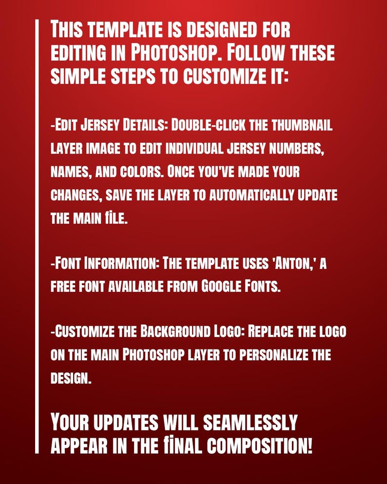 Basketball Jersey Advanced Photoshop Players Template - Etsy