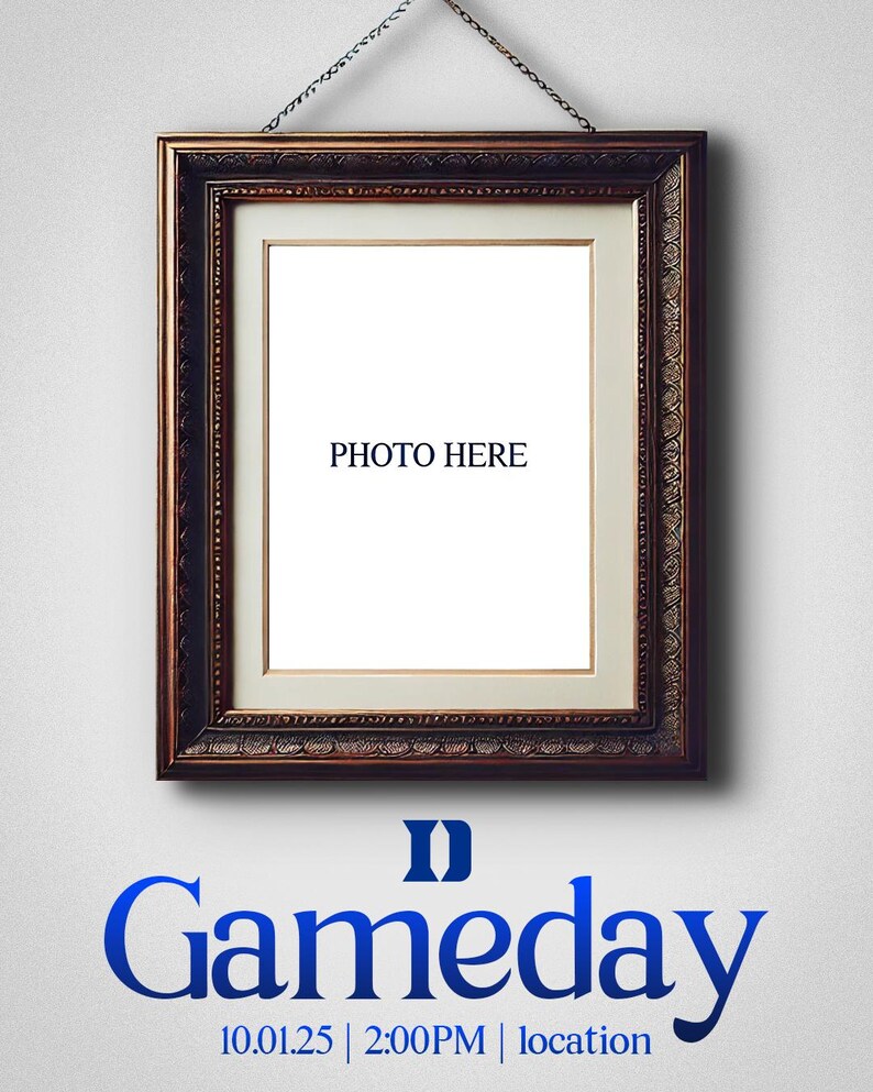 Gameday Photoshop Templates - Etsy