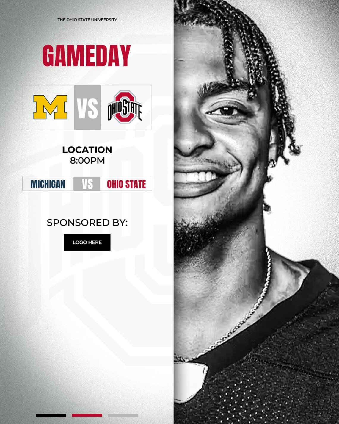 Gameday Sports Graphic Photoshop Template - Etsy