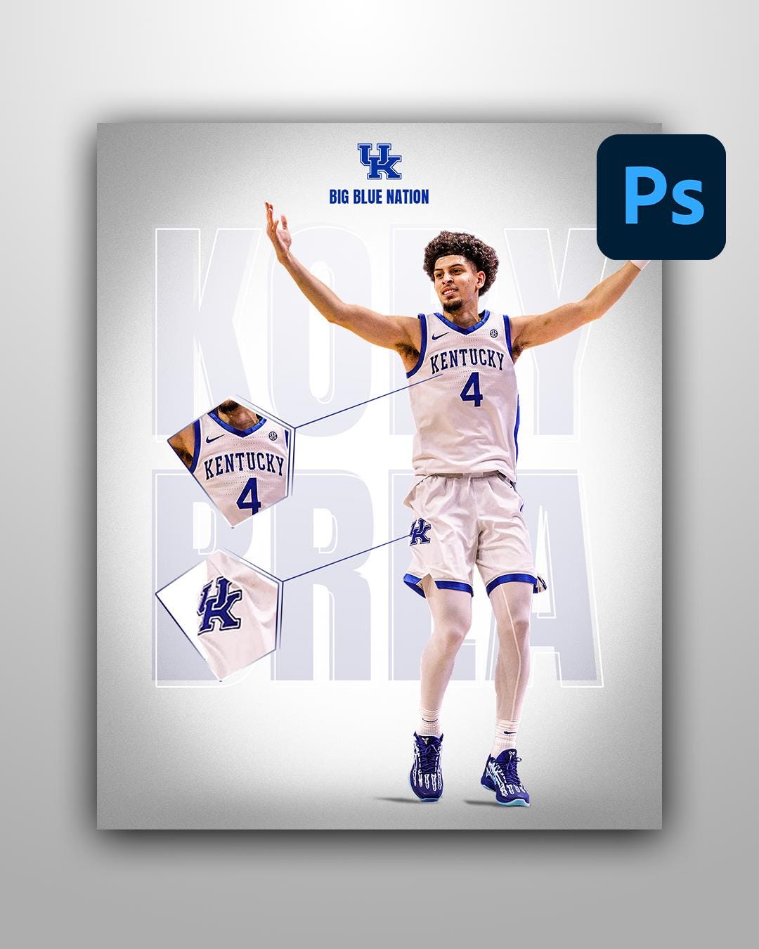 Player Recruit Sports Photoshop Graphic Template - Etsy