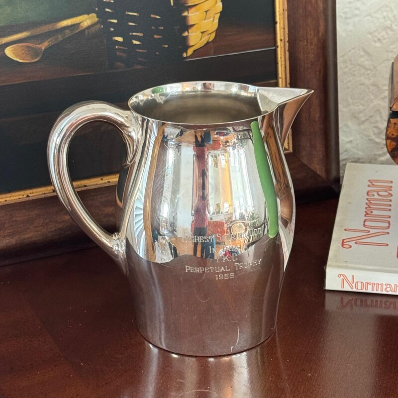 Silver Plate Pitcher - Etsy