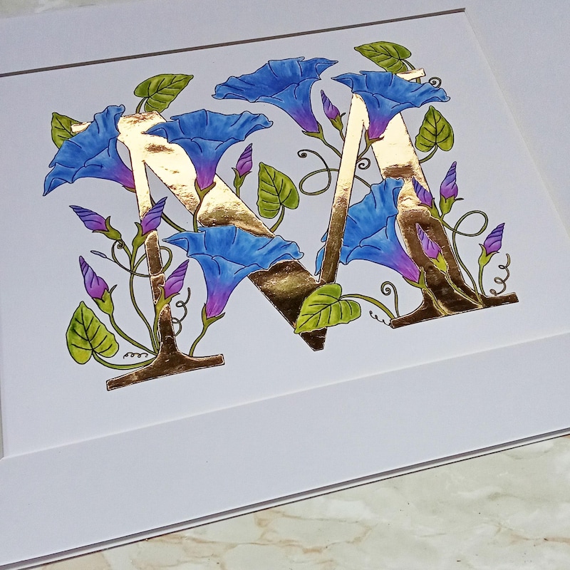 Gilded Letter Art - Etsy