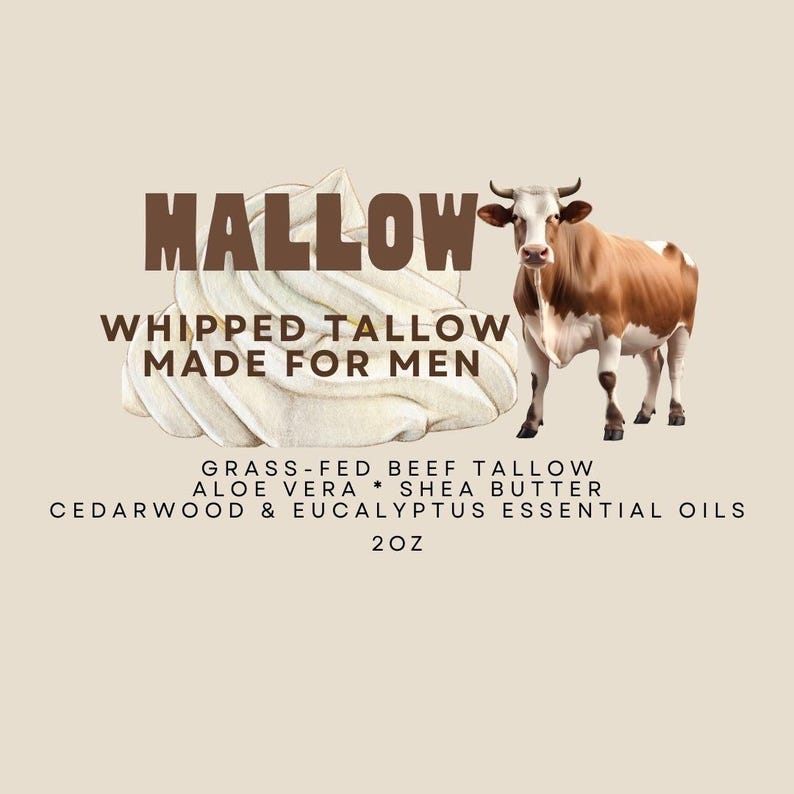 Mallow: Whipped Tallow Cream Made for Men - Etsy Australia