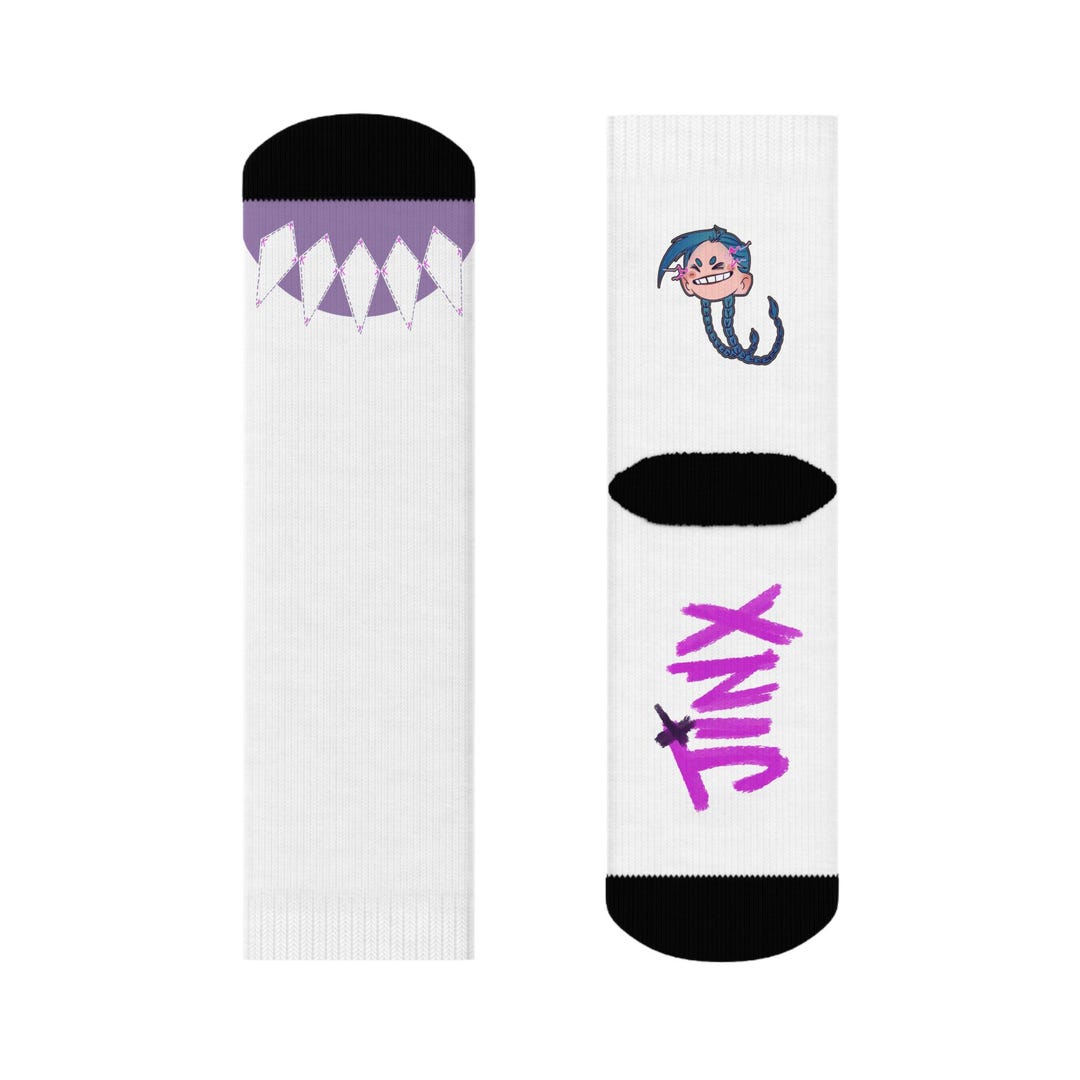 JINX ARCANE INSPIRED Crew Socks - Etsy