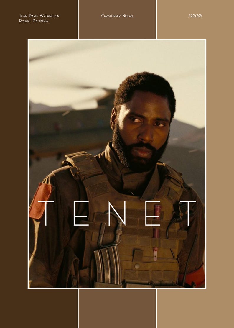 Tenet Movie Poster, Tenet Poster, Tenet Print, Tenet Wall Decor, Modern ...