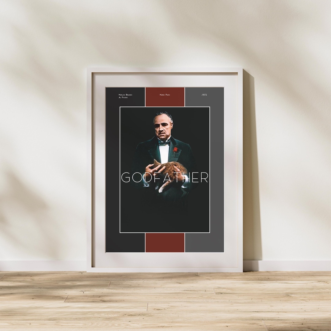 Godfather Movie Poster, Godfather Poster, Godfather Print, Godfather ...
