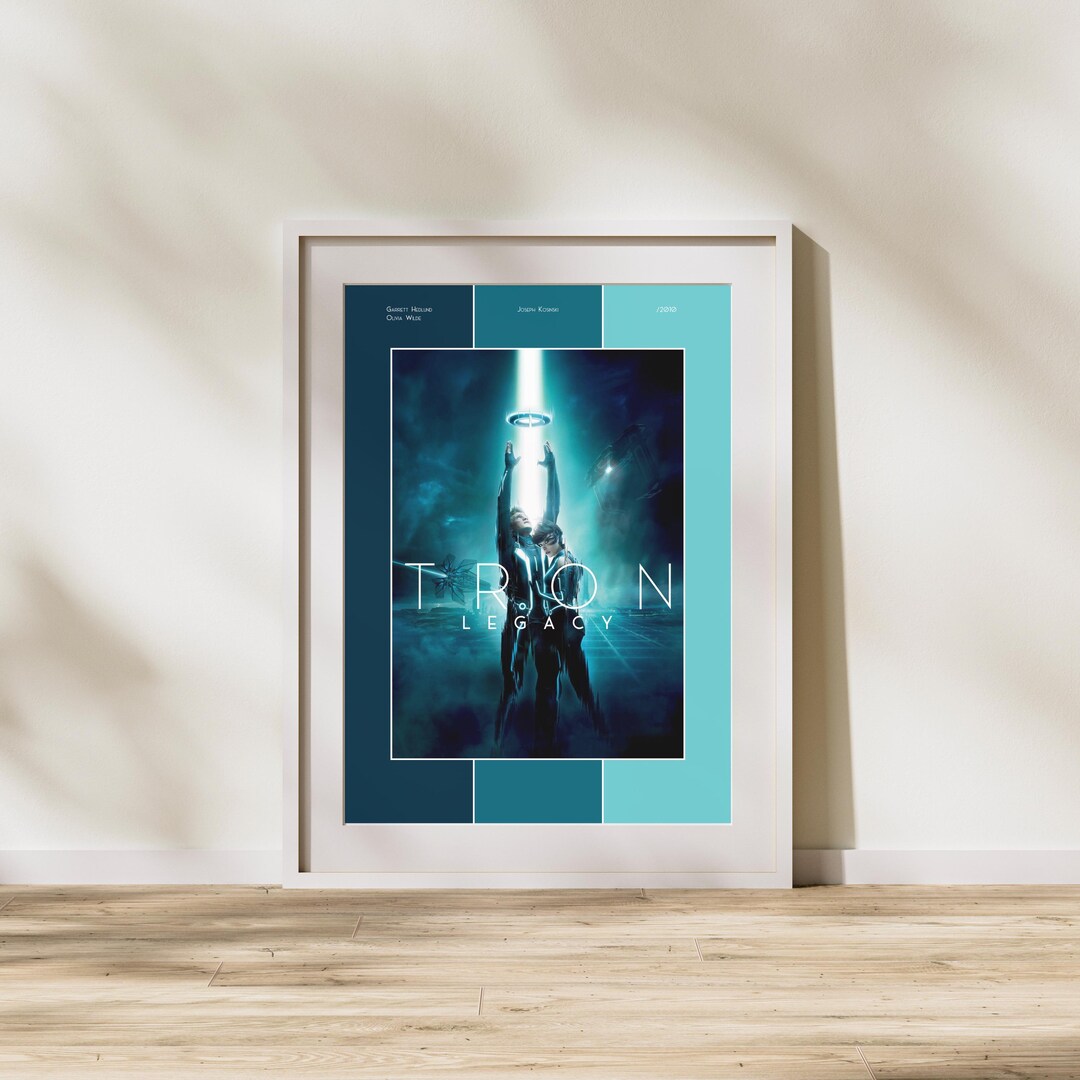 Tron Poster | Digital Download | Futuristic Sci-fi Wall Art | Neon Grid ...