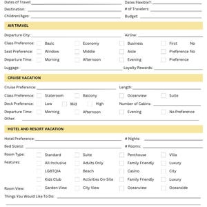 Customizable Client Intake Form - Multi-color Digital PDF - Remarkable ...