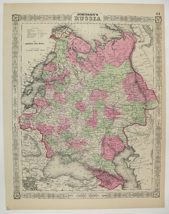 Map Of Russia During 1800s