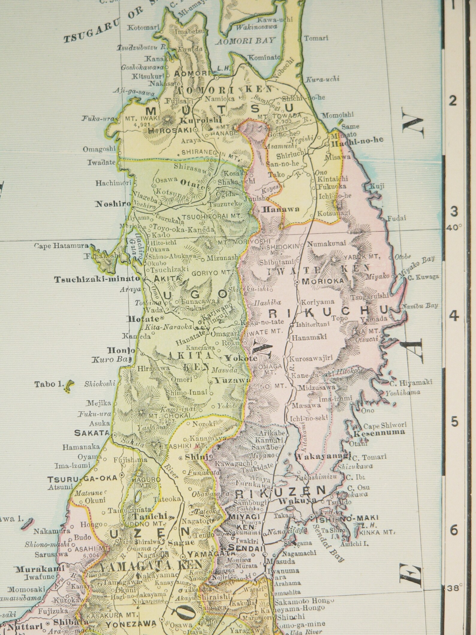 1912 Very Large Map of Japan Vintage Japan Map Taiwan Map - Etsy