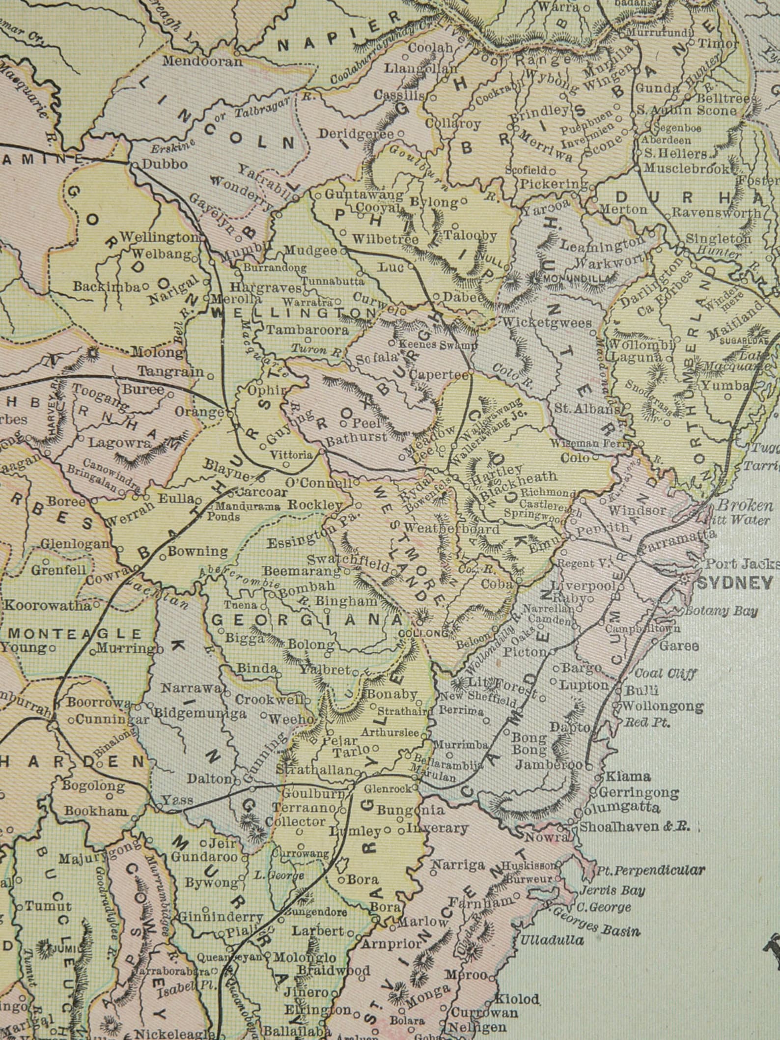 1901 Map New South Wales Victoria Map Queensland Vintage Map - Etsy