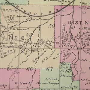 East Bloomfield NY Map 1874 Original Antique Map Ontario - Etsy