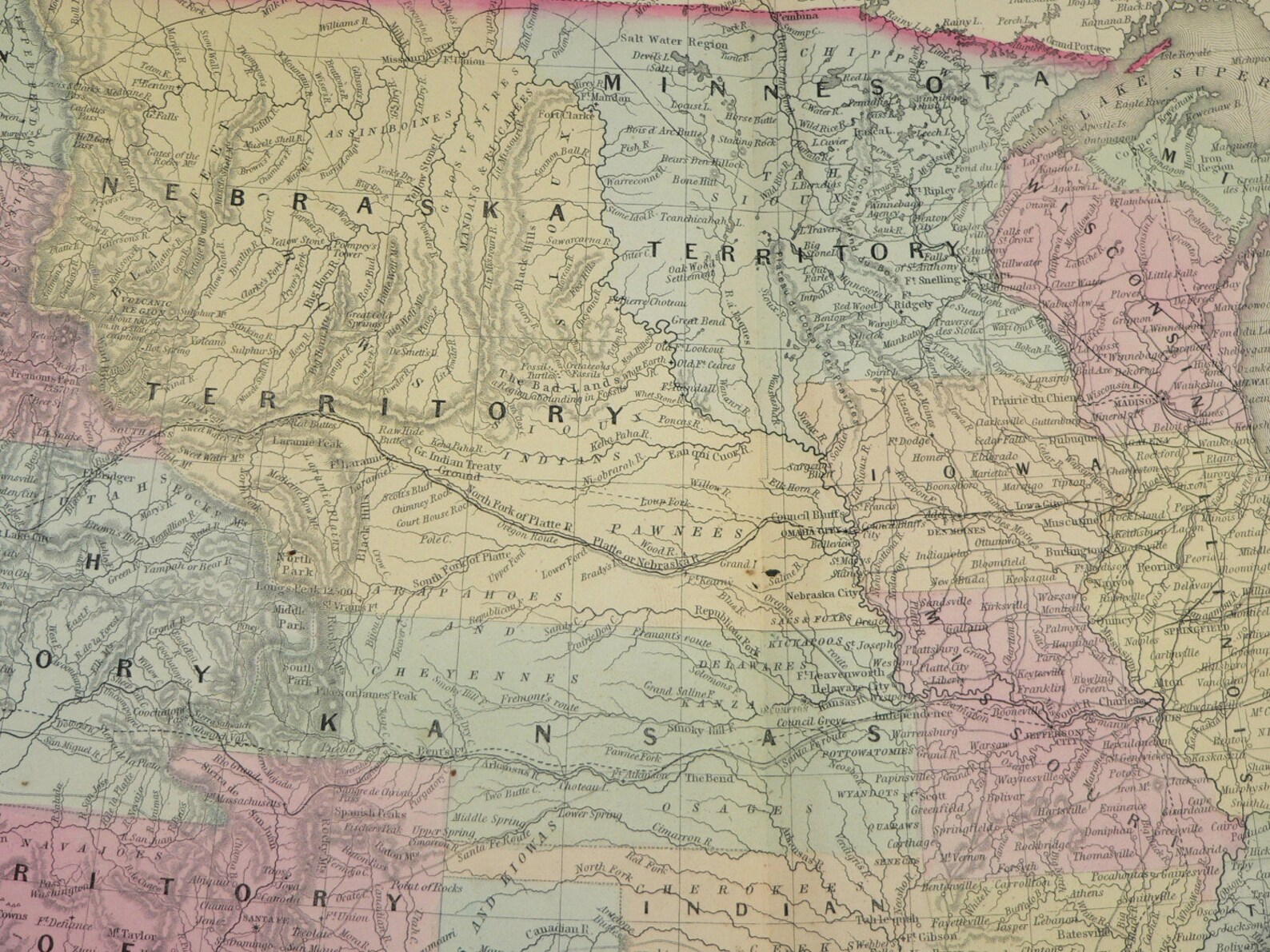 Rare 1858 Mitchell DeSilver United States Map Original | Etsy