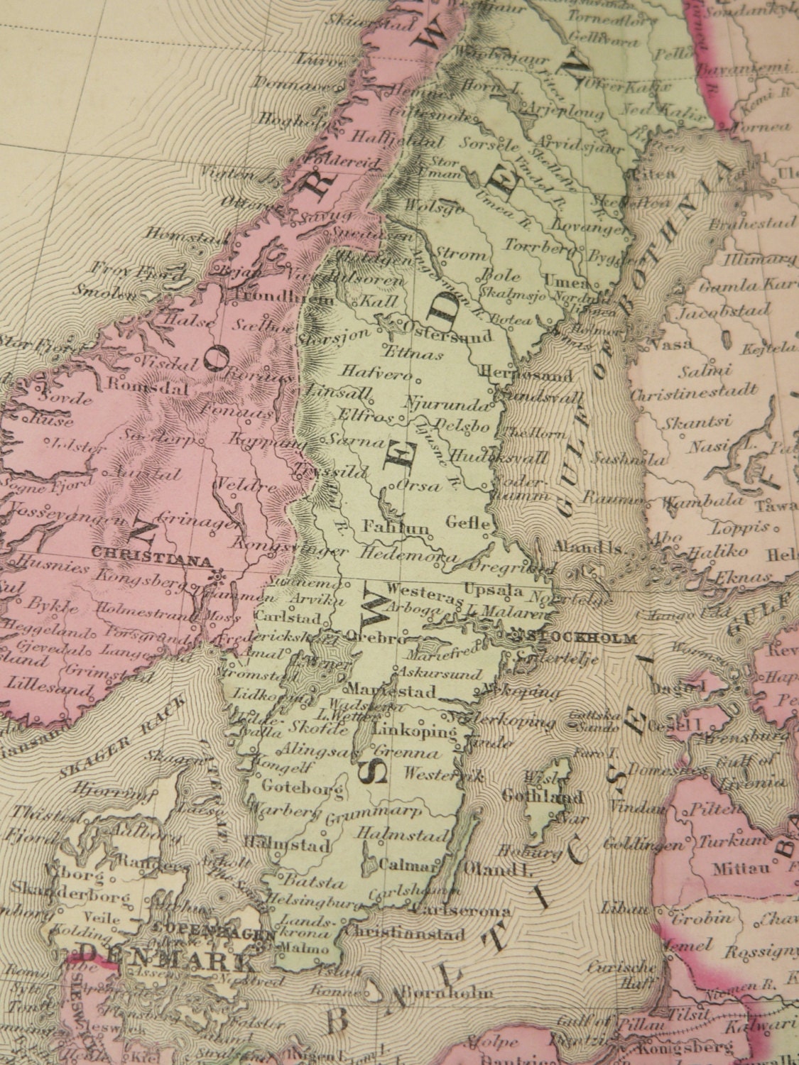 Old World Europe Map 1867 Johnson Map Europe Vintage Decor - Etsy Australia