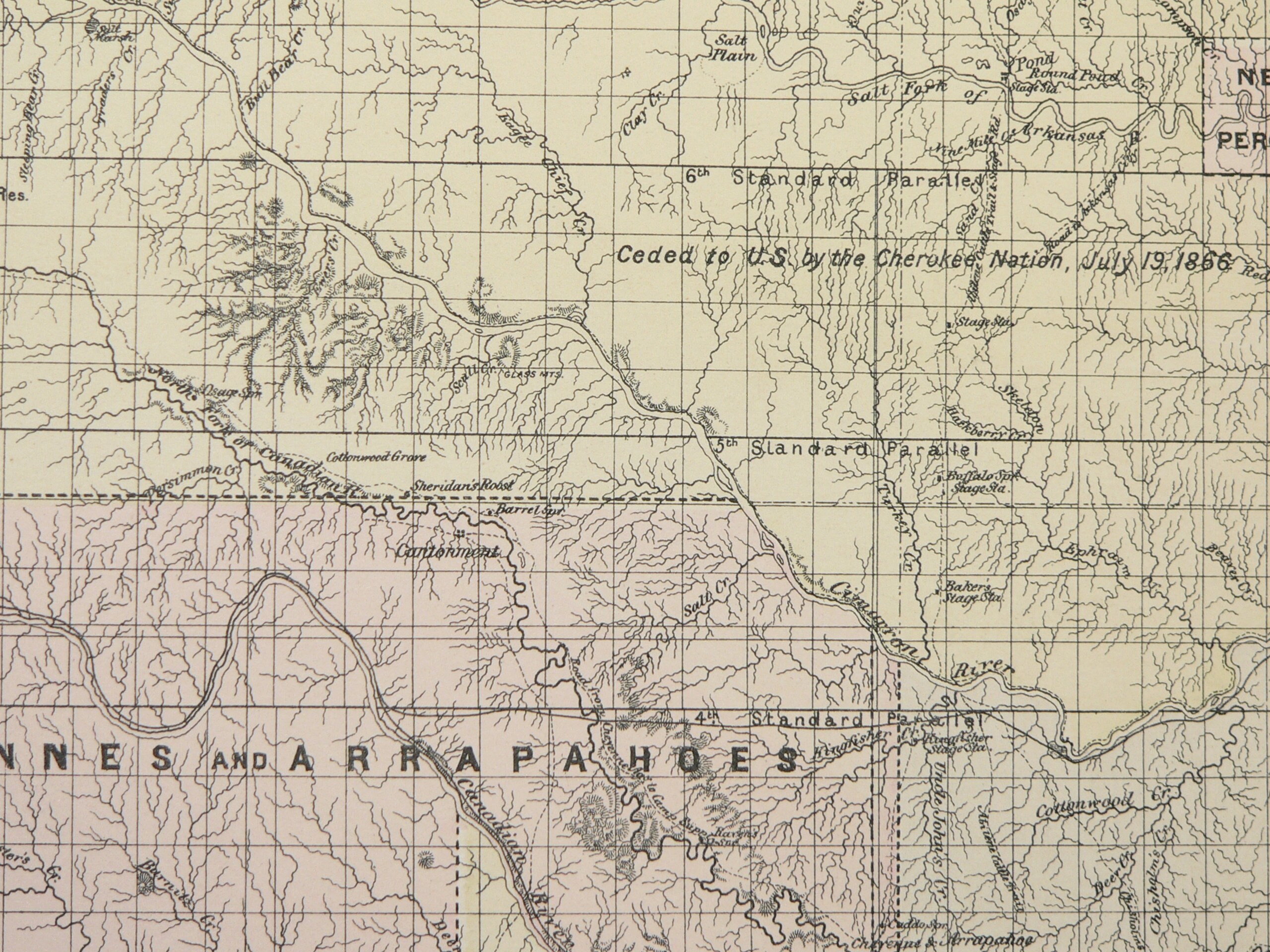 Antique Alaska Map, Indian Territory Map 1889 Bradley Map US Territory ...