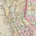1854 Mitchell Map of Western United States, California, Washington ...
