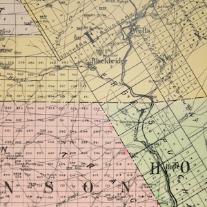 Large Map Hamilton County NY Map, New York County, Adirondack Park ...