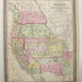 1854 Mitchell Map of Western United States, California, Washington ...