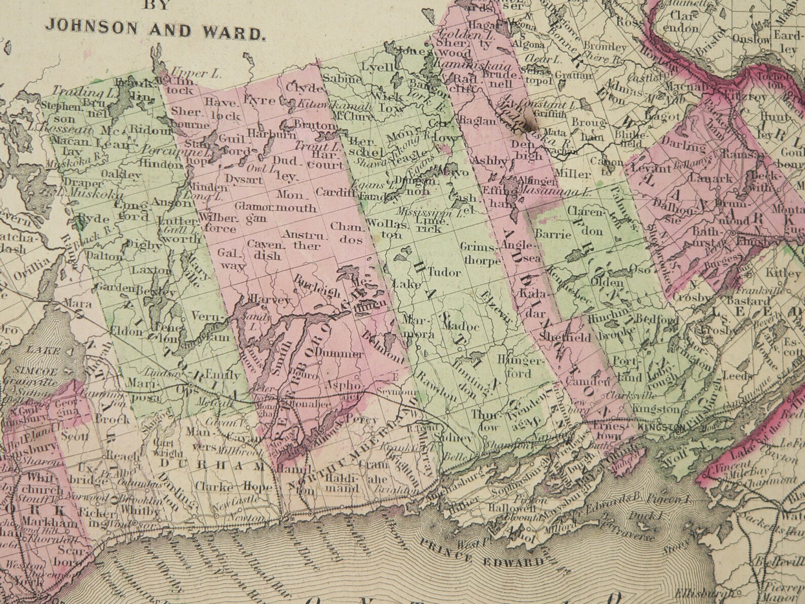 1800s Map Ontario Canada Map Quebec New Brunswick Map 1863 - Etsy