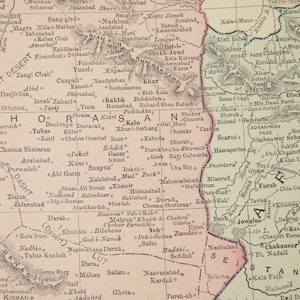 1900 Iran and Afghanistan Map, Middle East Map, Rand Mcnally Atlas Map ...