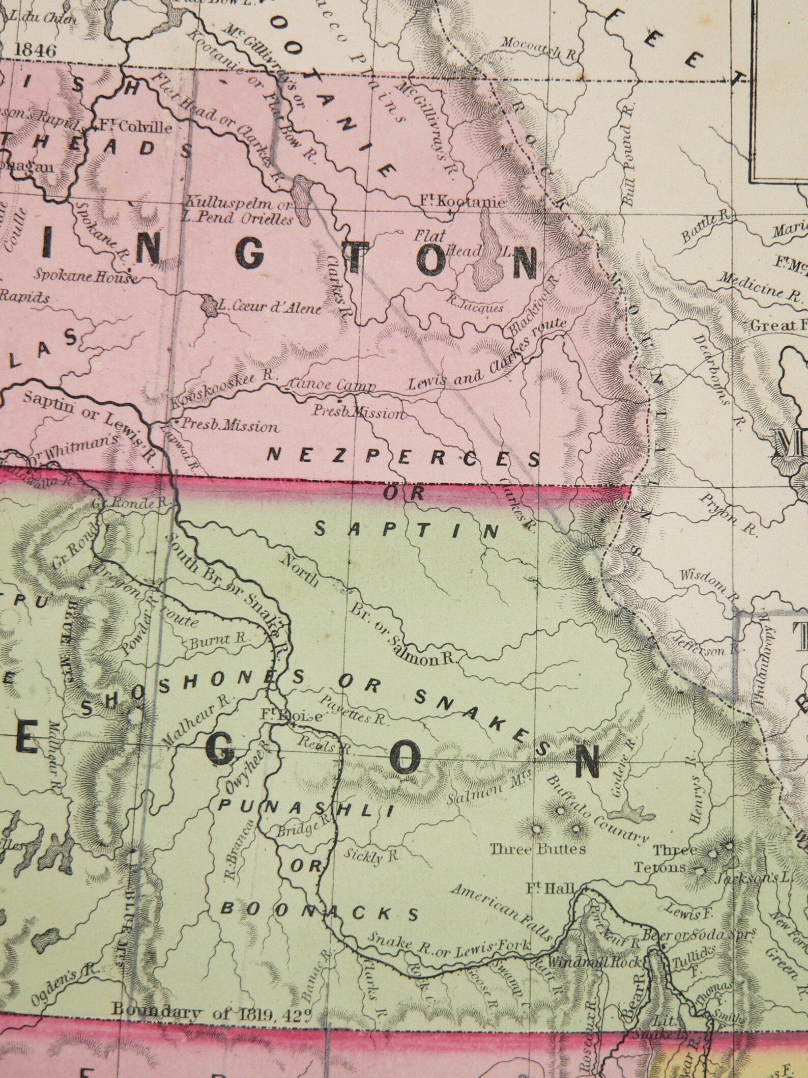 1854 Mitchell Map of Western United States California - Etsy