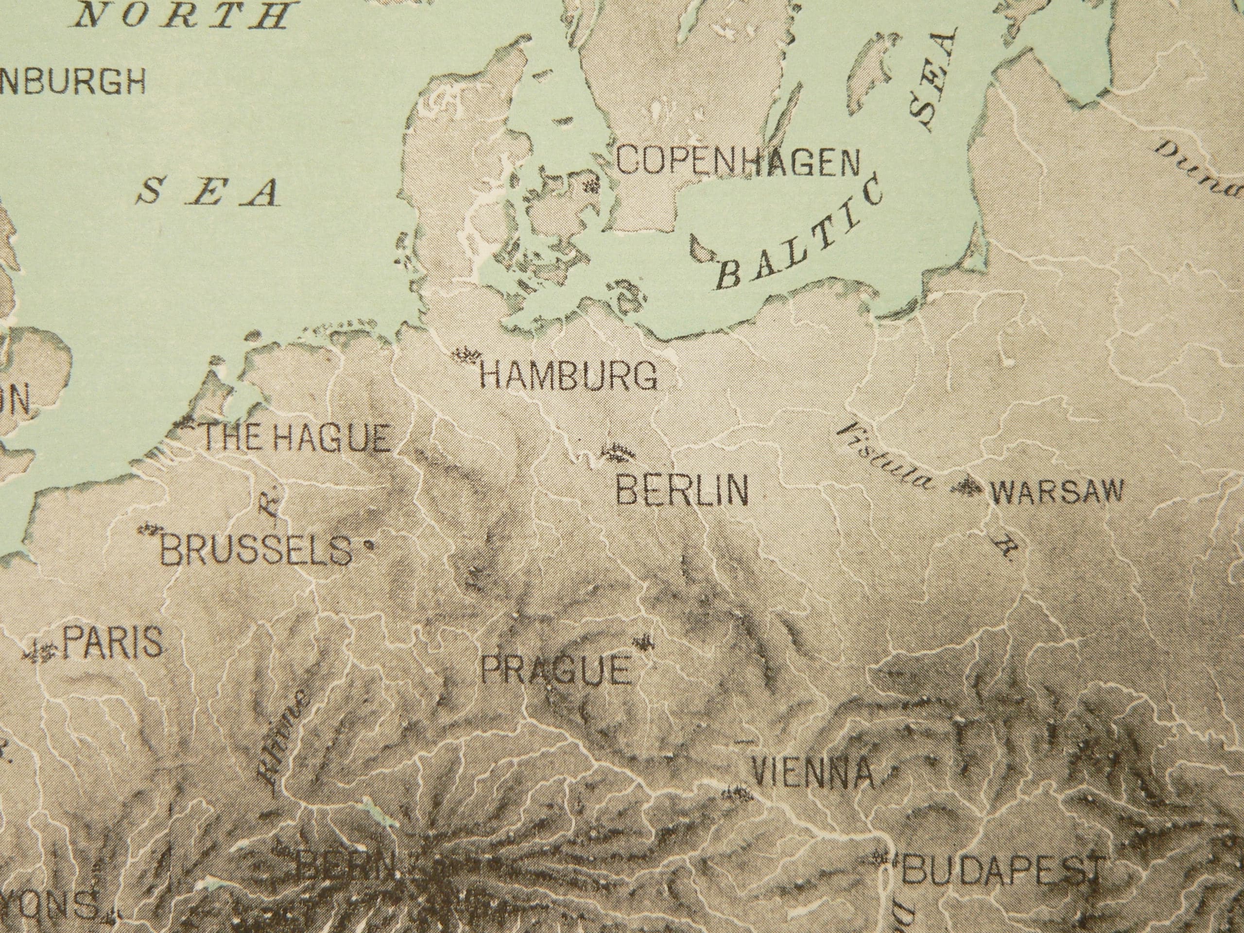 Vintage Europe Map 1912 Rand Mcnally Map of Europe Minimalist - Etsy UK