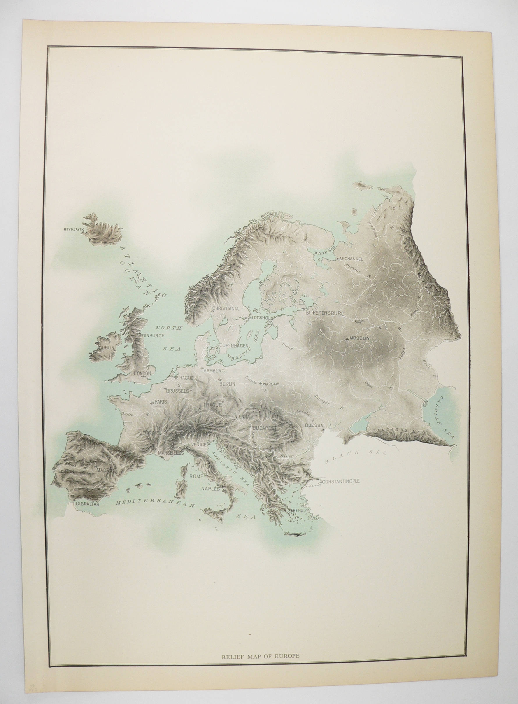 Vintage Europe Map 1912 Rand Mcnally Map of Europe Minimalist - Etsy UK