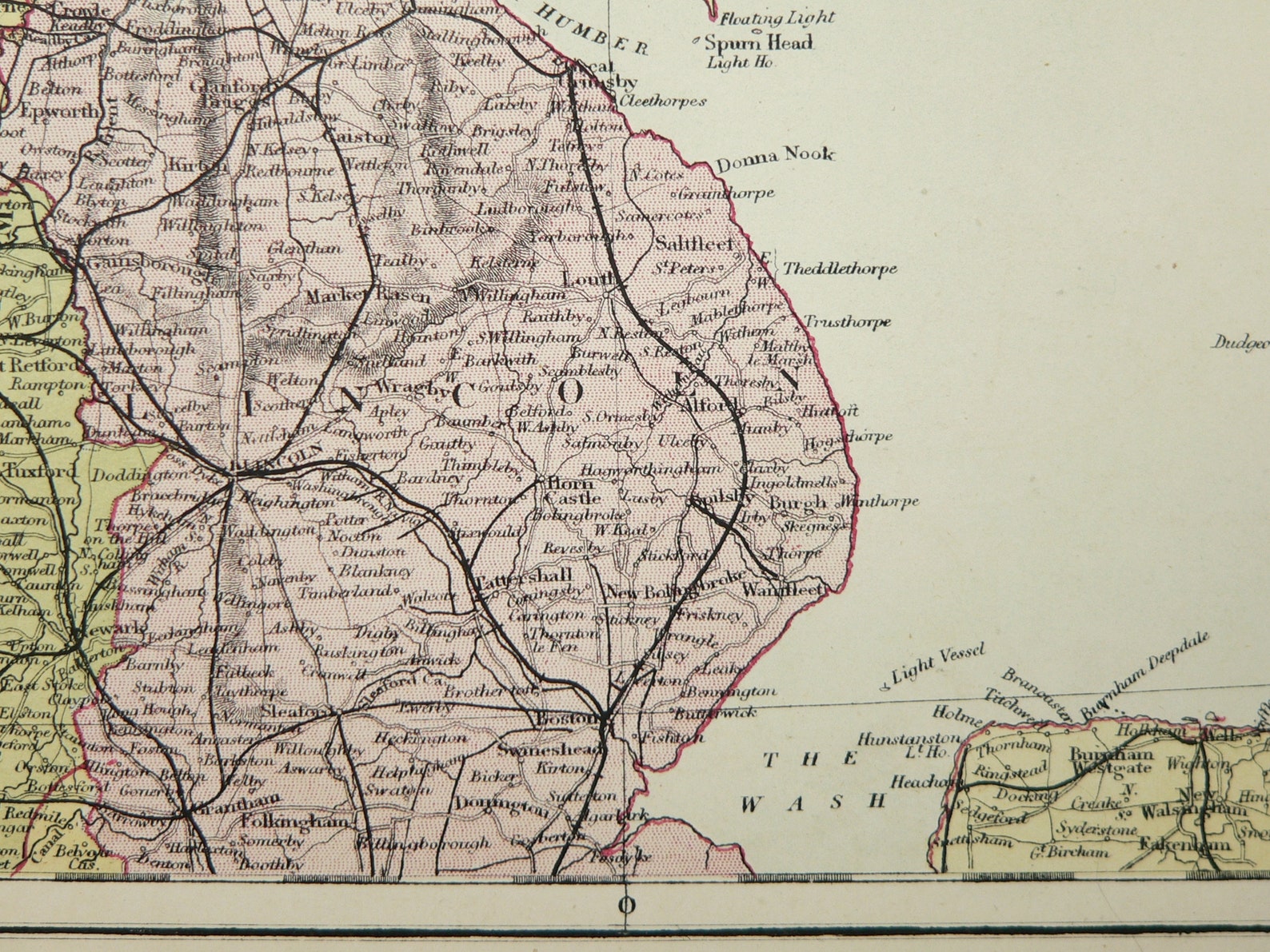 1873 Antique England Map Wales 1873 A C Black Map of England and Wales ...
