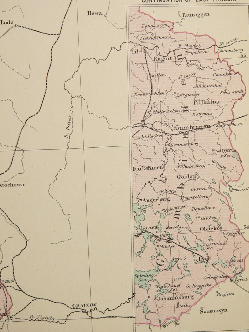 East Germany Map Original Vintage Map of Germany East German - Etsy