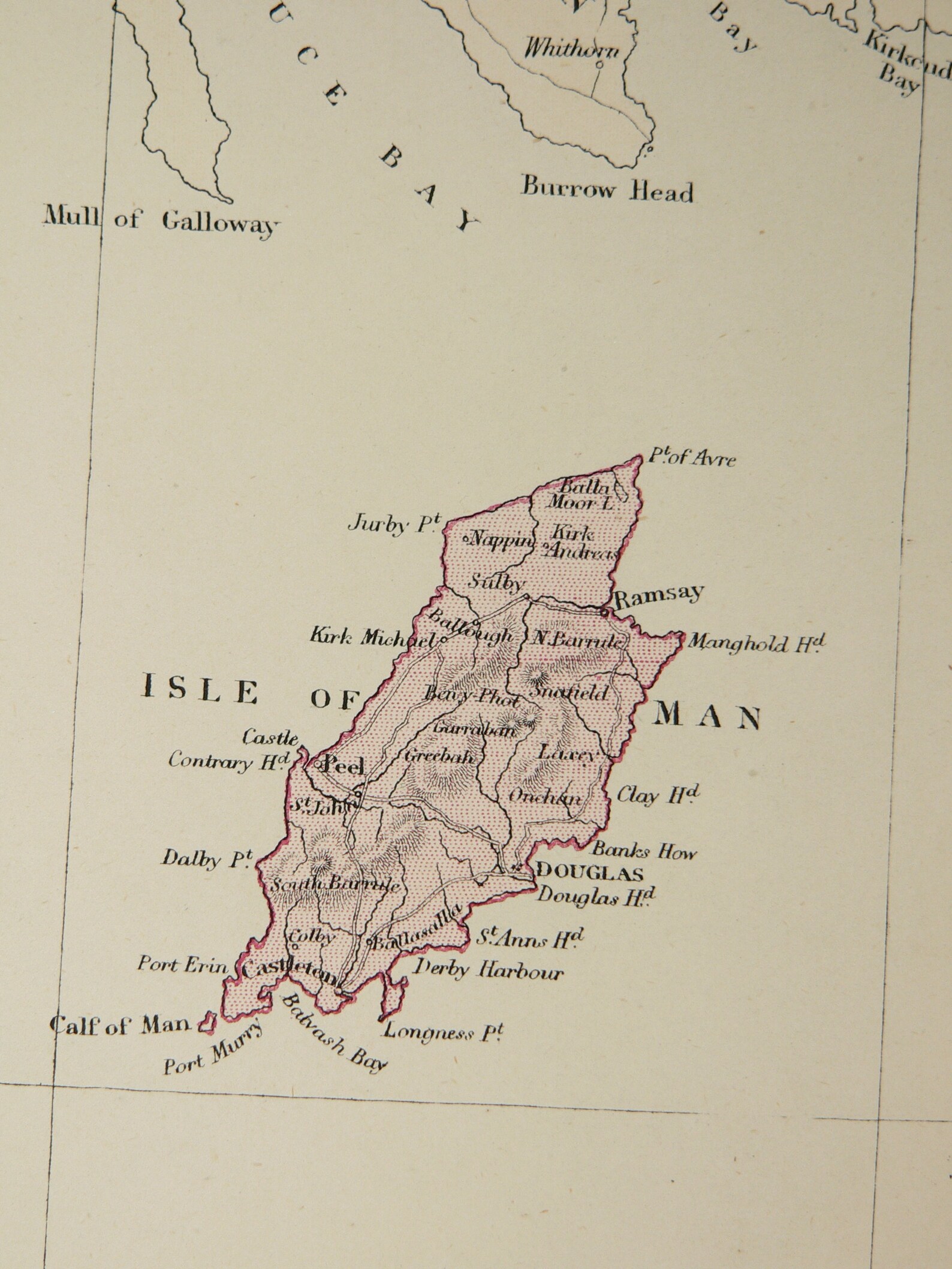 1873 Antique England Map Wales 1873 A C Black Map of England and Wales ...