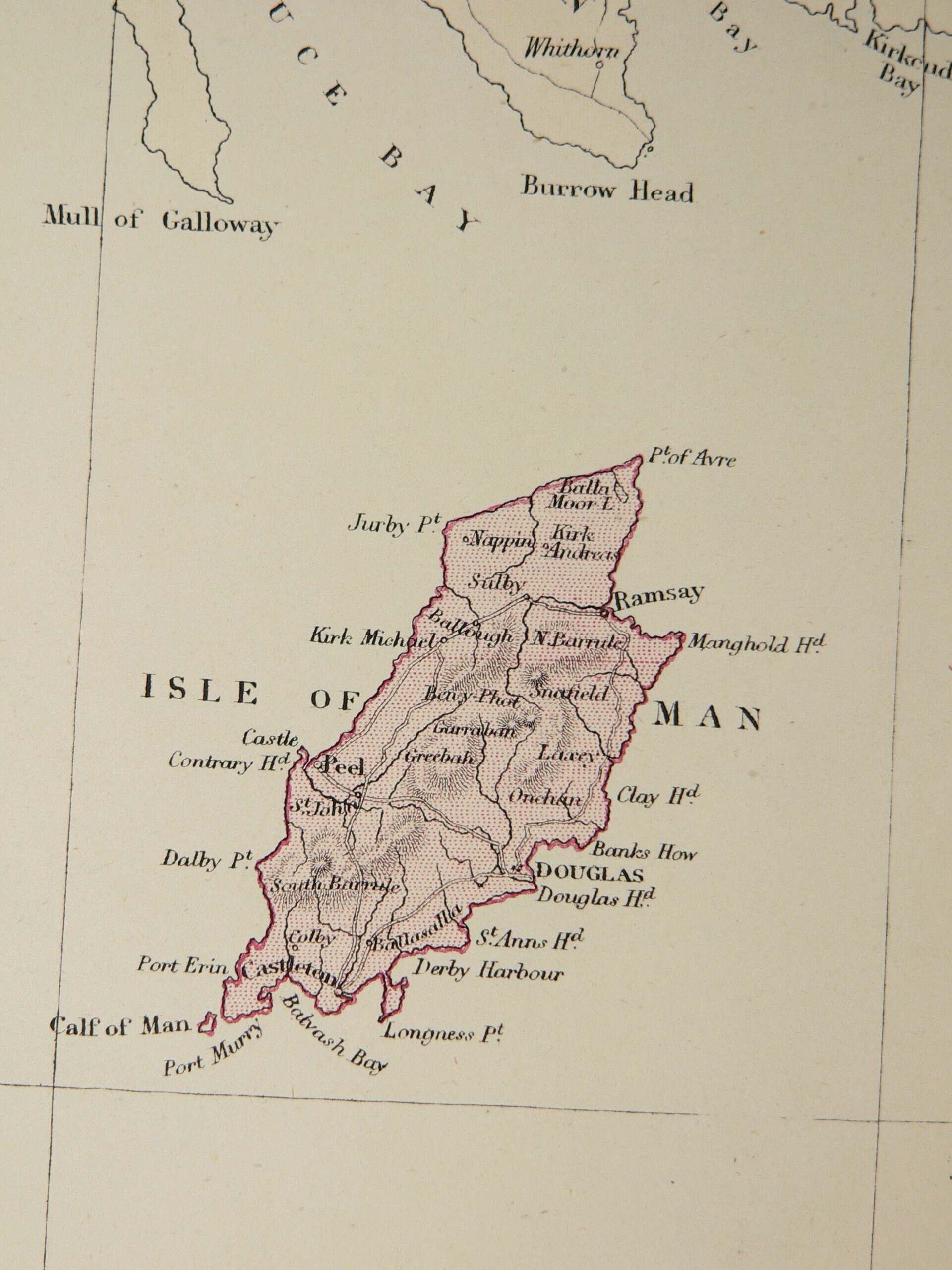 1873 Antique England Map Wales 1873 A C Black Map of England and Wales ...