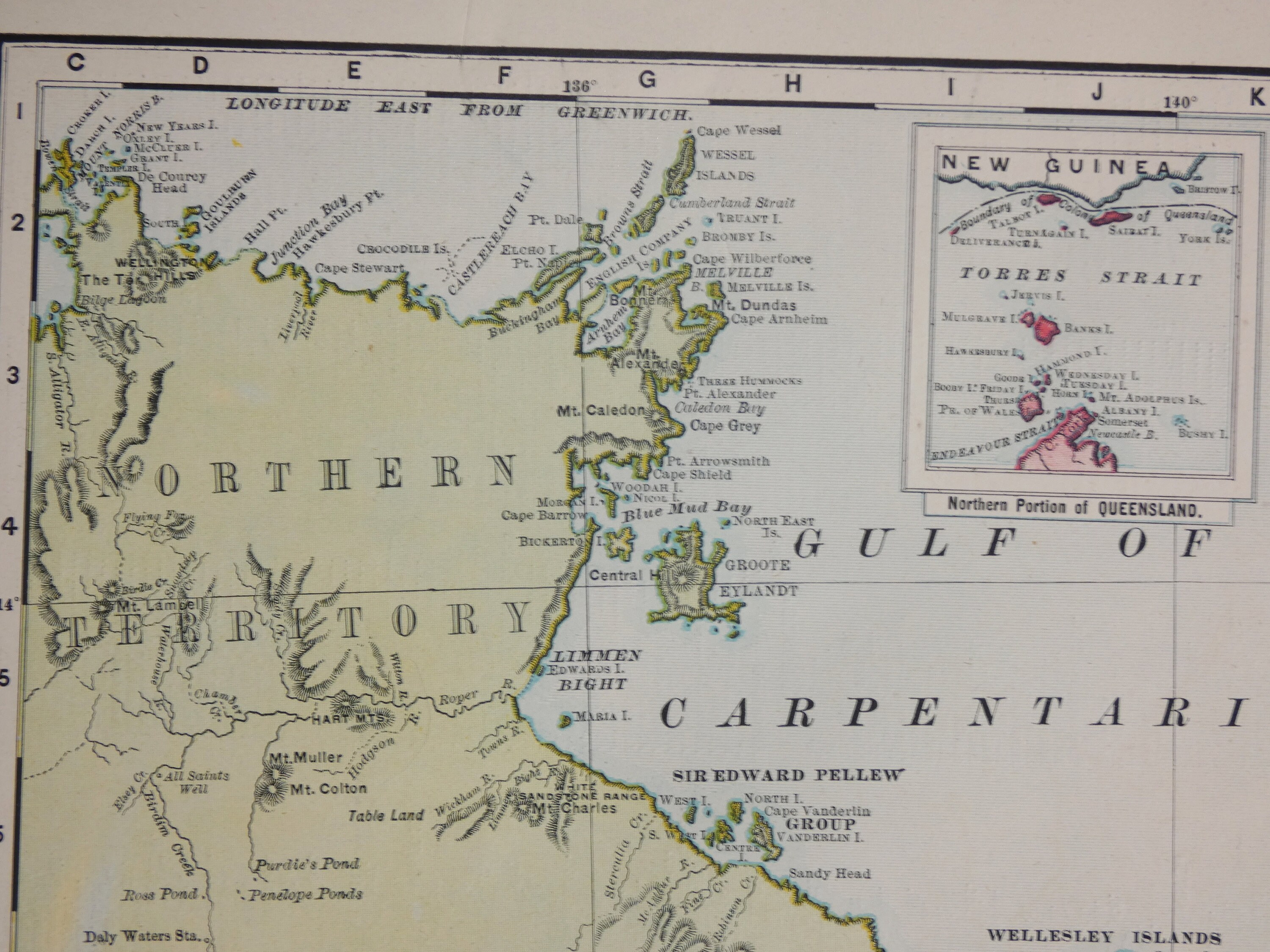 Big Antique Map of Australia Original Vintage Map 1892 Rand | Etsy