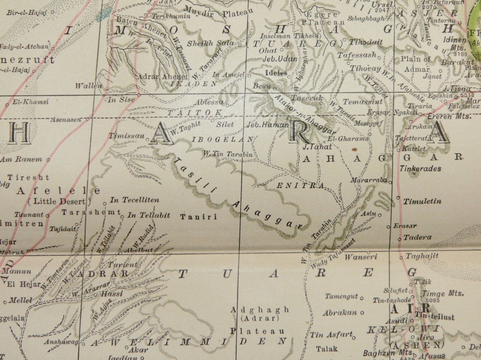 Antique Africa Map Vintage Map of Africa Sudan Sahara Desert | Etsy