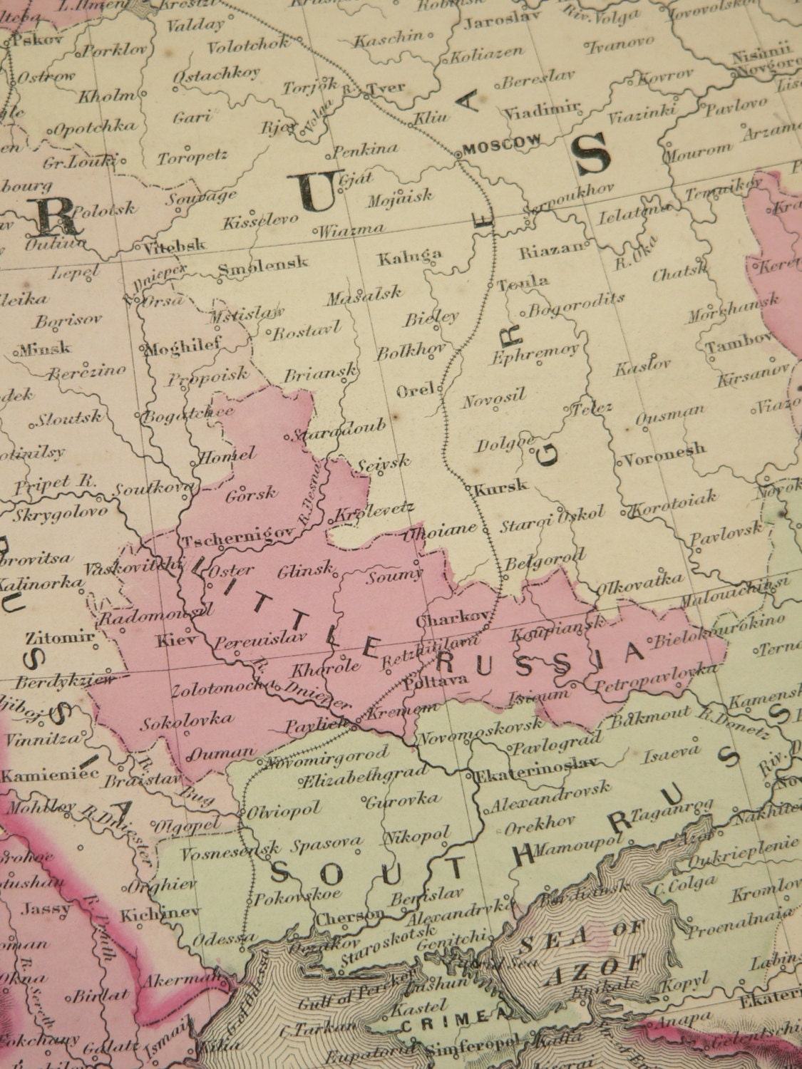 Old World Europe Map 1867 Johnson Map Europe Vintage Decor - Etsy Australia