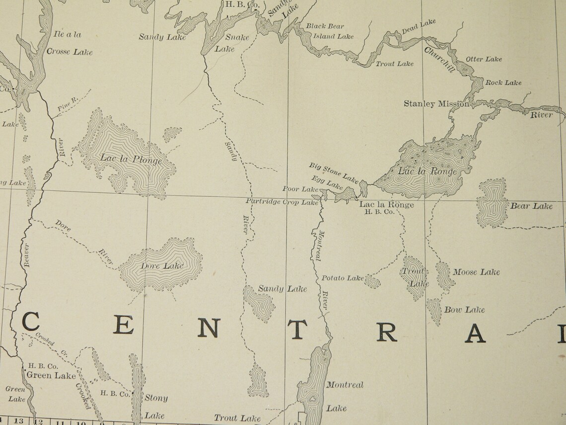 Vintage 1908 Map of Saskatchewan Canada Original Antique Map | Etsy
