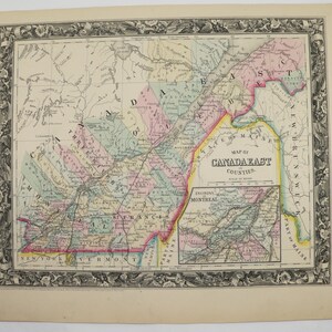 Quebec Map 1860 Mitchell Map, East Canada Map, Quebec Canada Unique ...