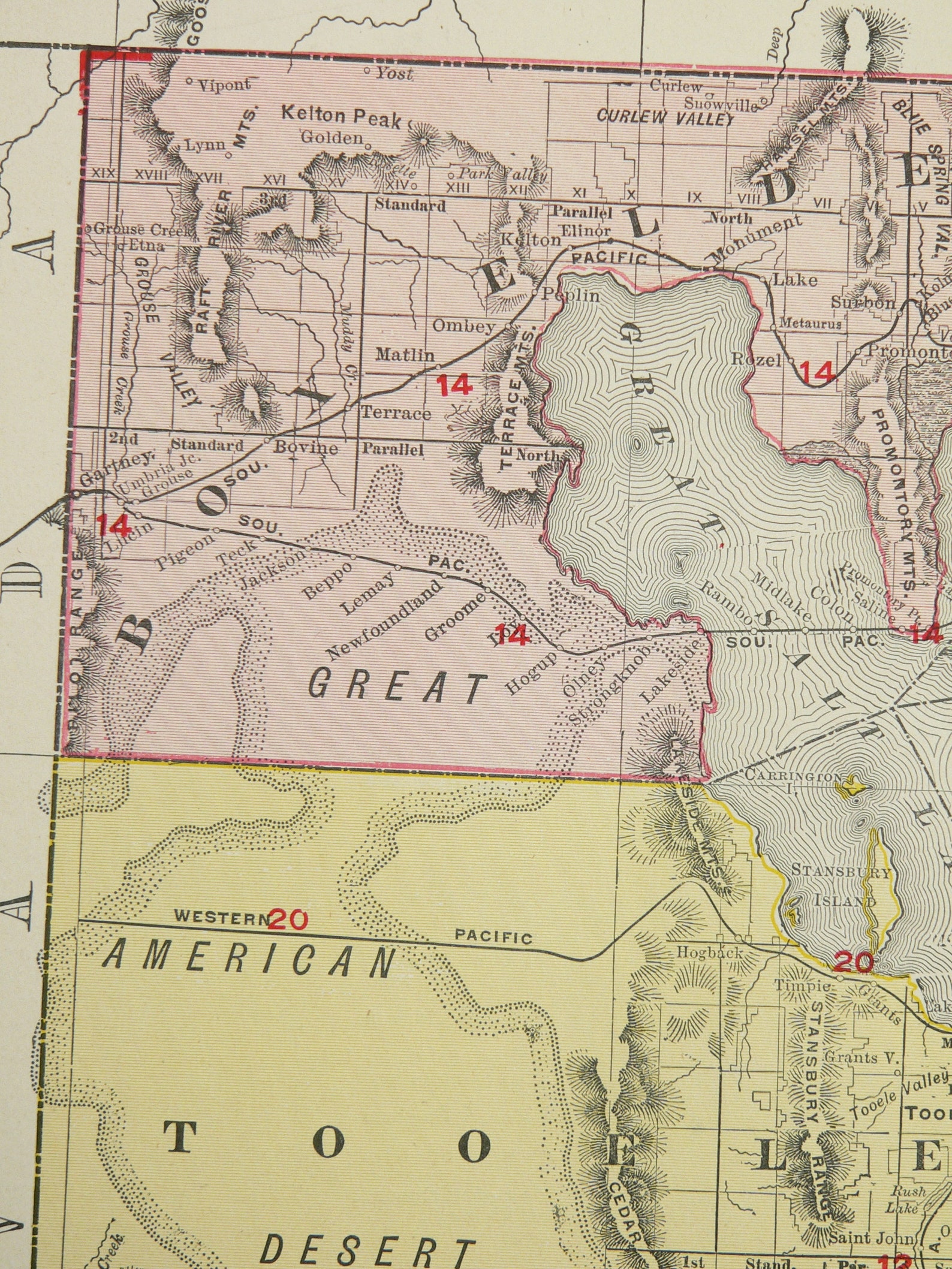 1908 Vintage Utah Map Real Antique Map of Utah Railroad Map - Etsy Denmark