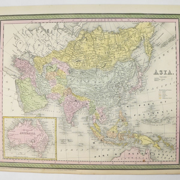 Middle East Map - Etsy