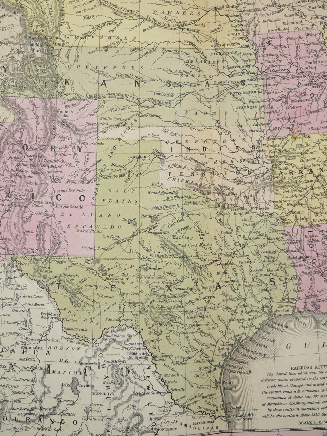 Rare United States Map 1855 Mitchell Desilver Map US Map | Etsy