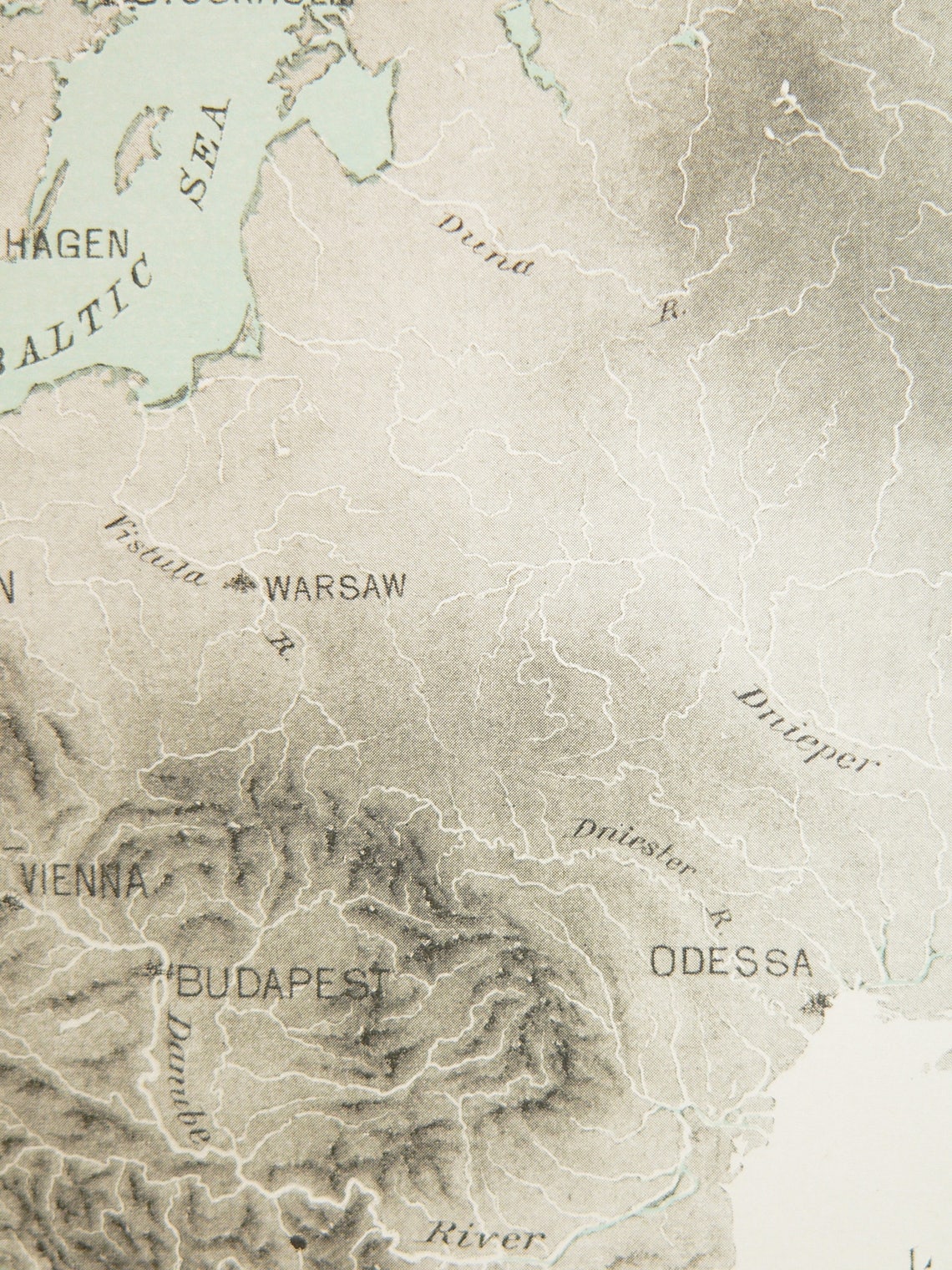 Vintage Europe Map 1912 Rand Mcnally Map of Europe Minimalist - Etsy