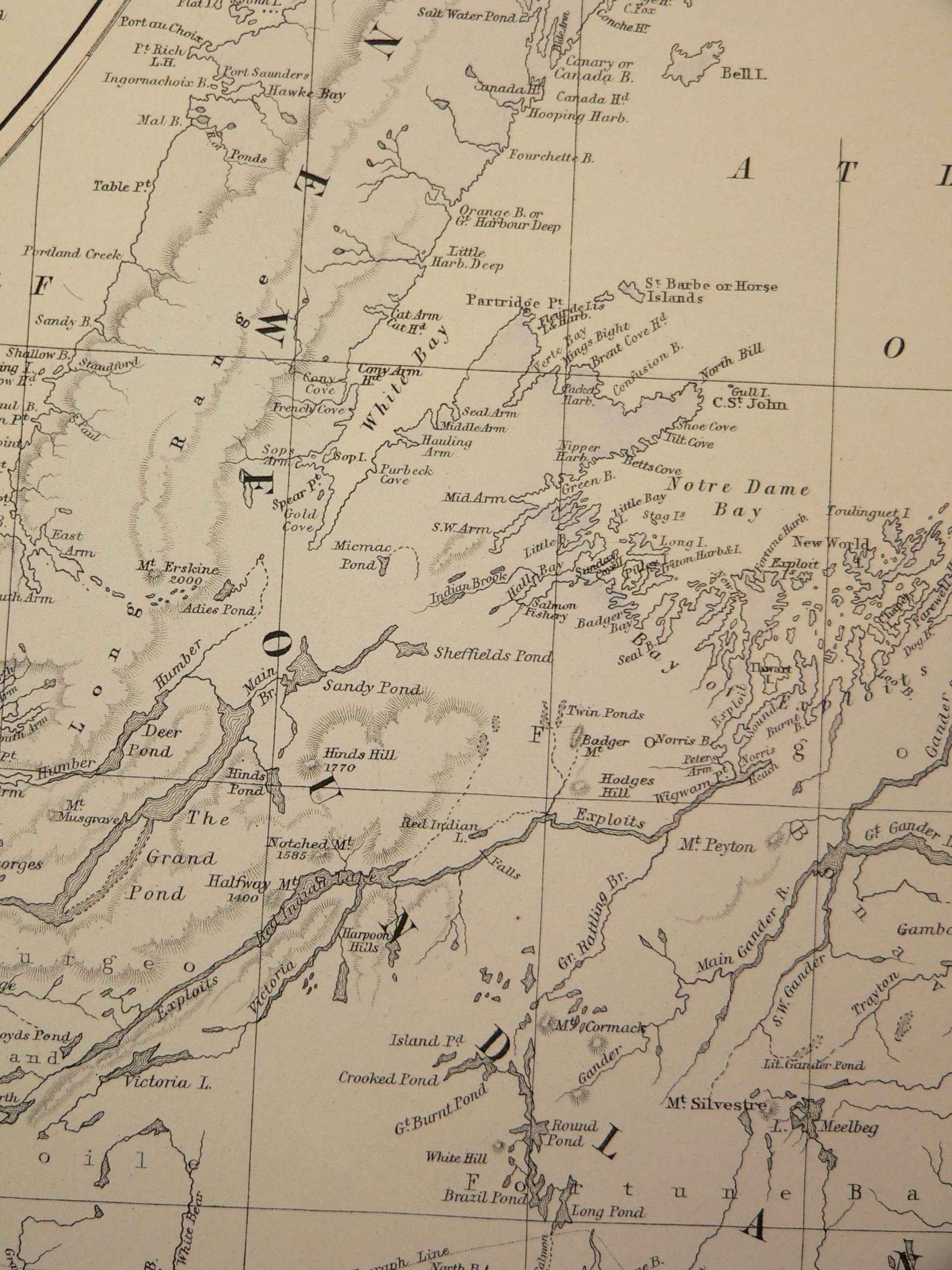 1889 Dominion of Canada Map, Nova Scotia New Brunswick, Newfoundland ...