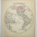 1856 Colton Map Western Hemisphere Map, World Globe, North America Map ...
