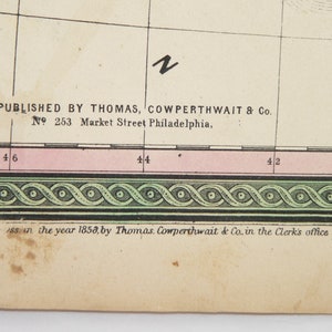 1854 Mitchell Map of Western United States, California, Washington ...