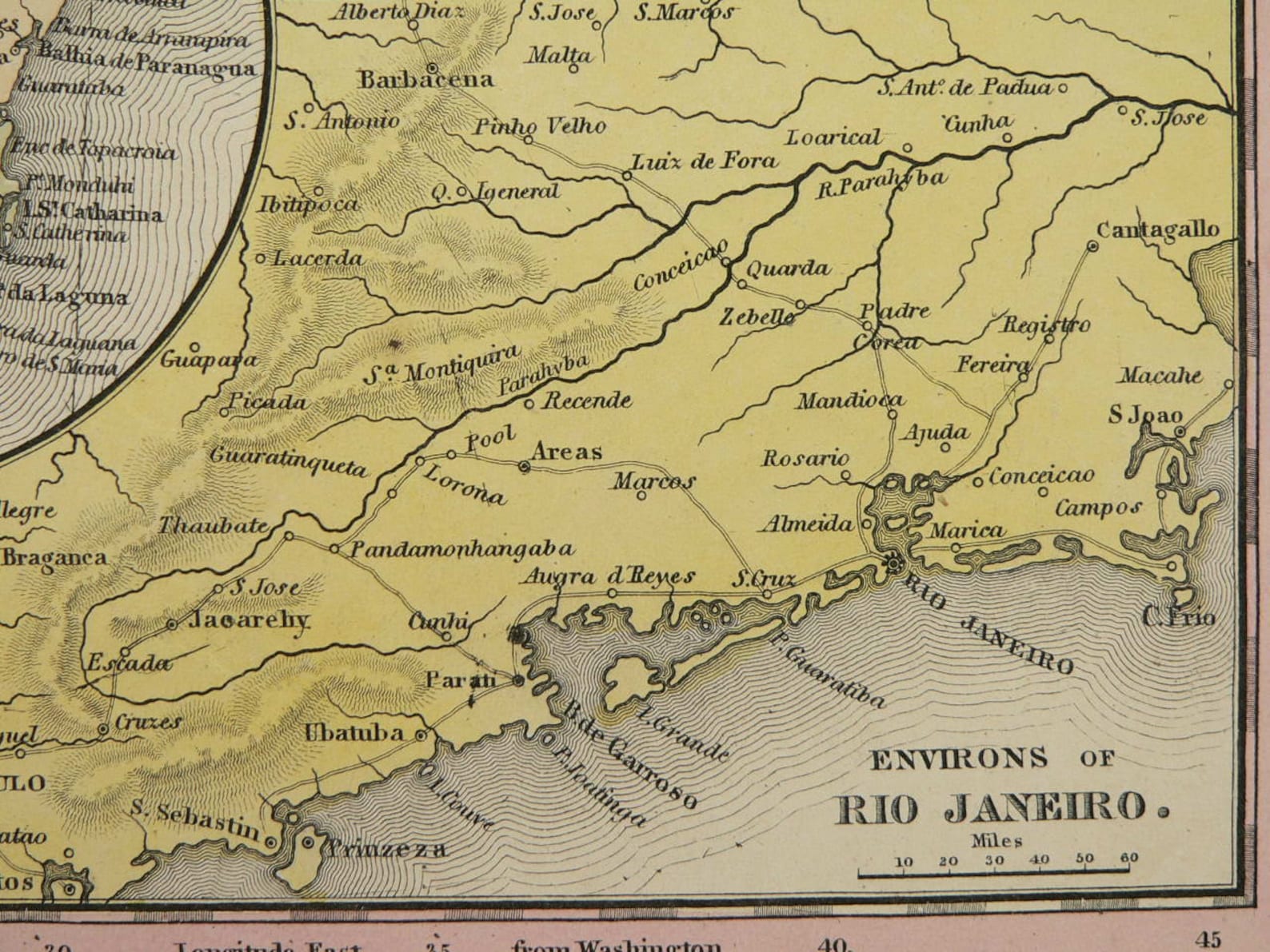 1852 Antique Map of Brazil South America Map Paraguay 1852 | Etsy