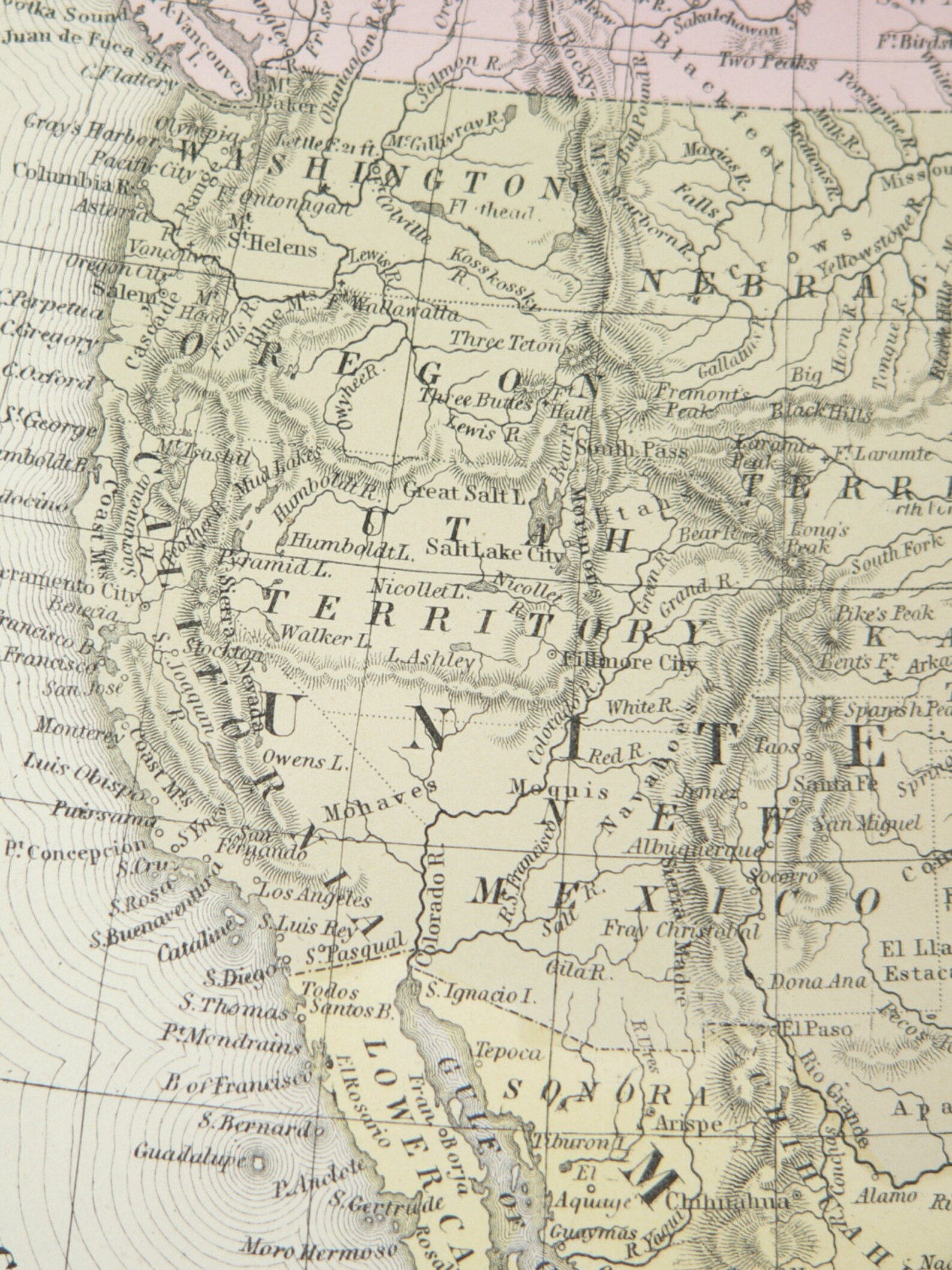1855 Mitchell Map of North America Original Antique Map of | Etsy