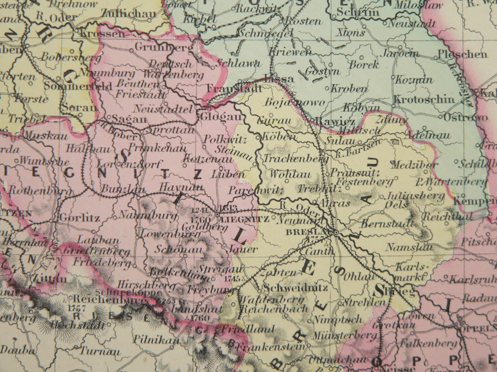 Antique Eastern Germany Map 1856 Colton Map of Prussia - Etsy Nederland