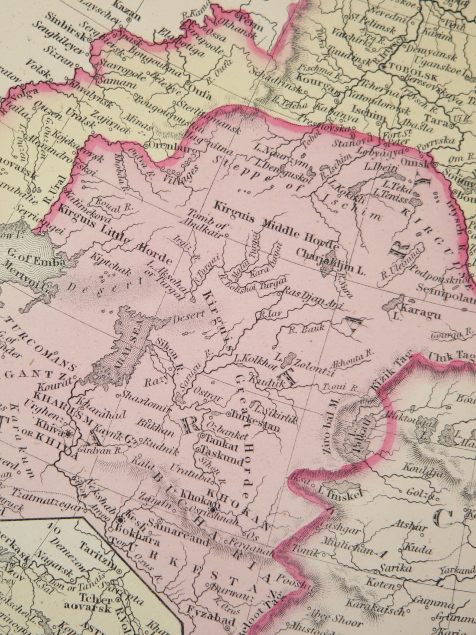 1858 Russia in Asia Map Siberia Tartary Map 1858 Mitchell Map | Etsy