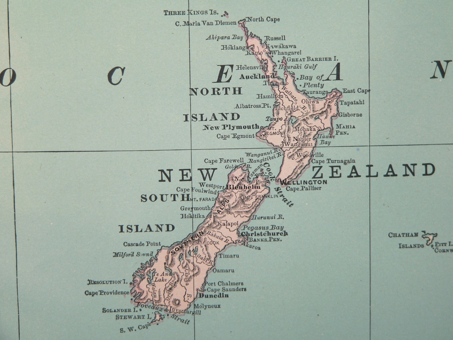 Large Polynesia Map, Pacific Ocean Islands Map 1908 Vintage Map ...