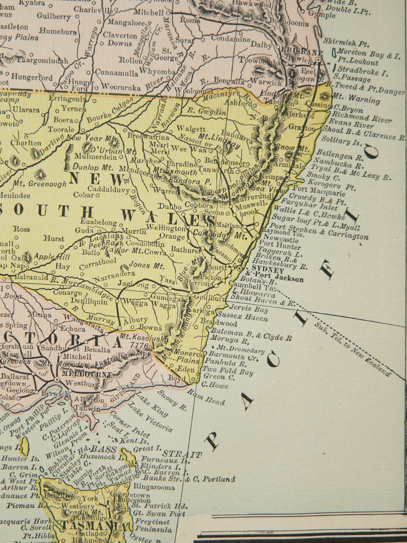 Antique China Map 1888 Vintage Art Map of China Australia - Etsy